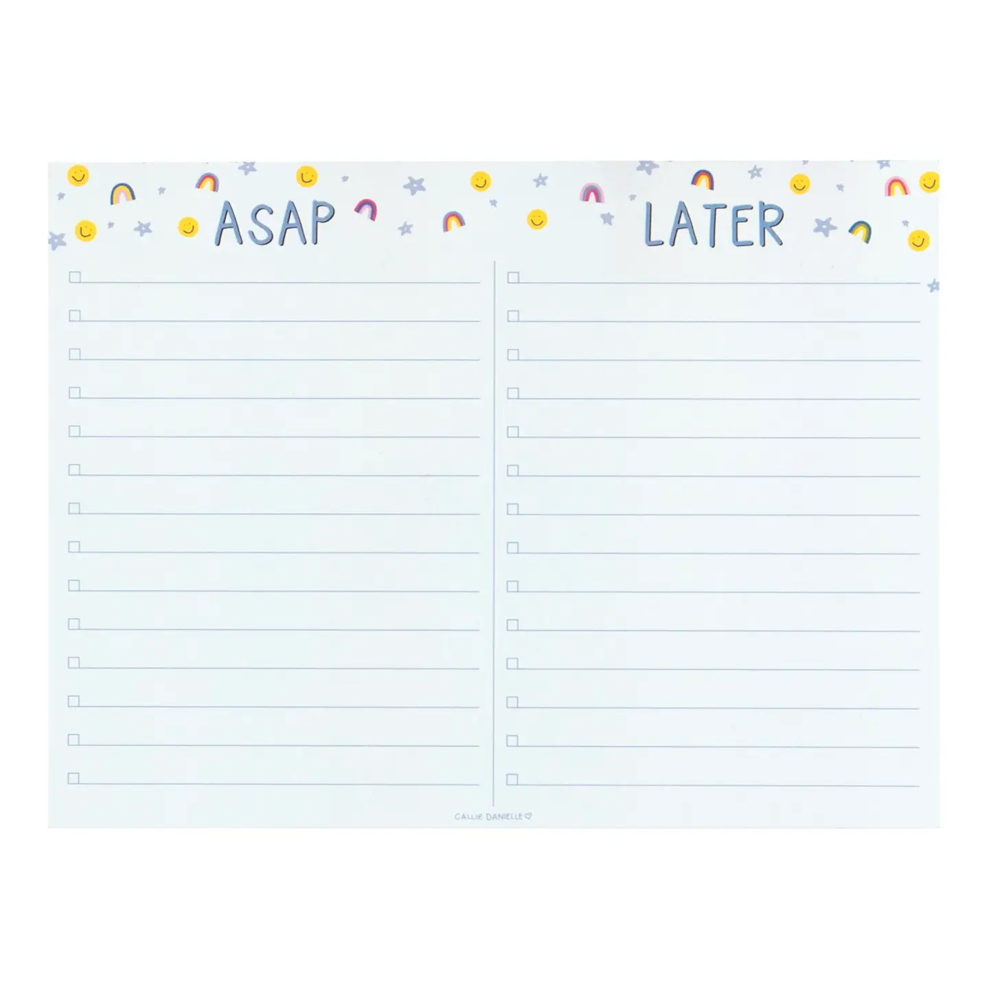 ASAP & Later Checklist Notepad – Soca Girl